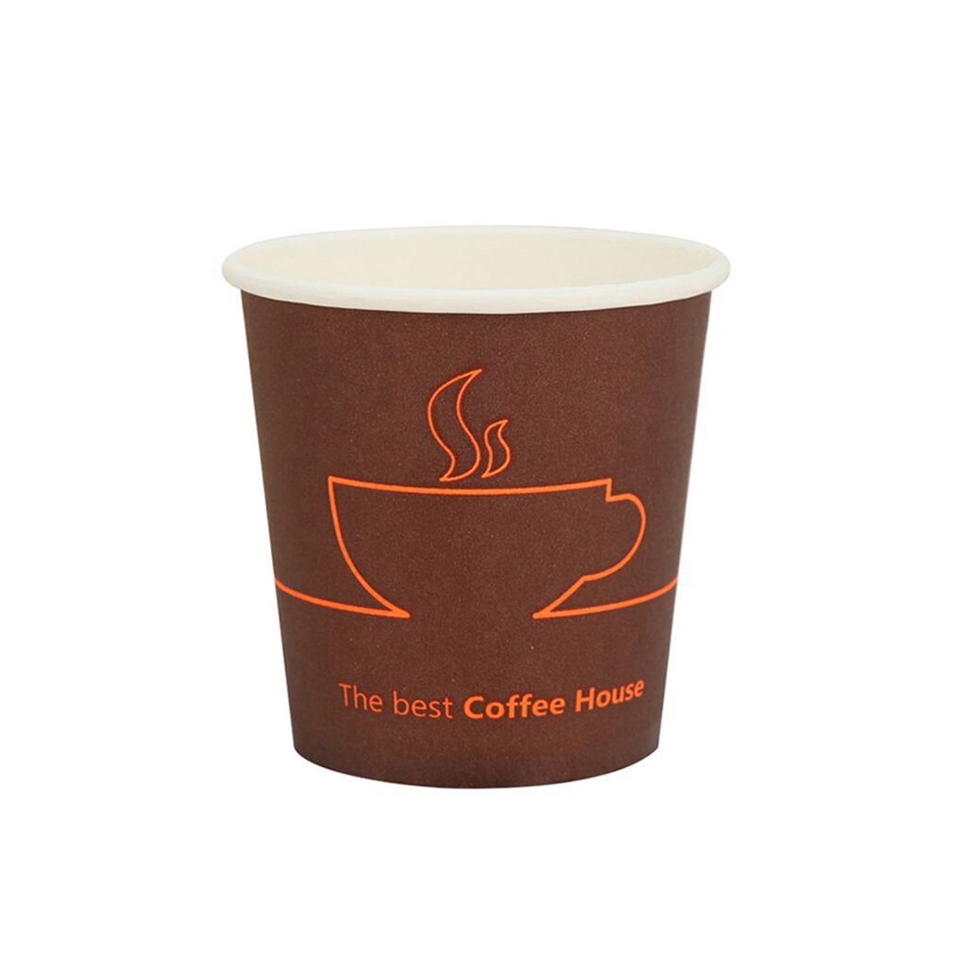 4 oz. Custom Printed White Paper Hot Cups (62mm) - 1000 / Case