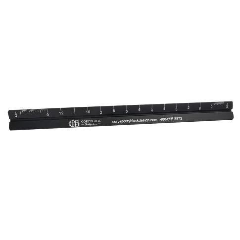 Custom Pocket Aluminum Architect Logo Scale - 6"