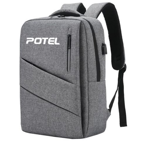 Full Color Custom Computer Backpack w/ USB Charging Port - 15.6"