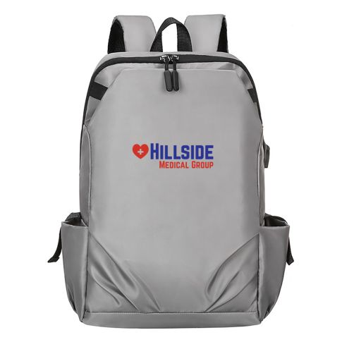 Full Color Custom Leisure Laptop Backpack - 15.6"