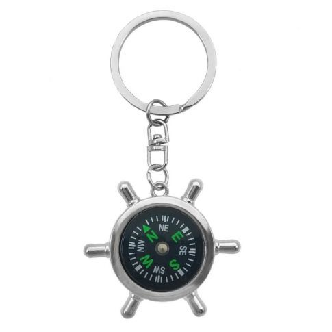 Custom Rudder Compass Keychain