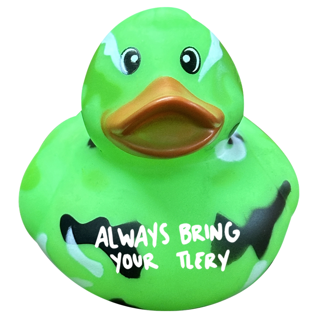 Custom Camo Rubber Duck - 2.5" x 2.4" x 2.1"